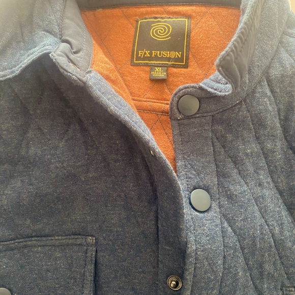 F/X Fusion | Shirts | Mens Quilted Snap Shirt Jacket | Poshmark